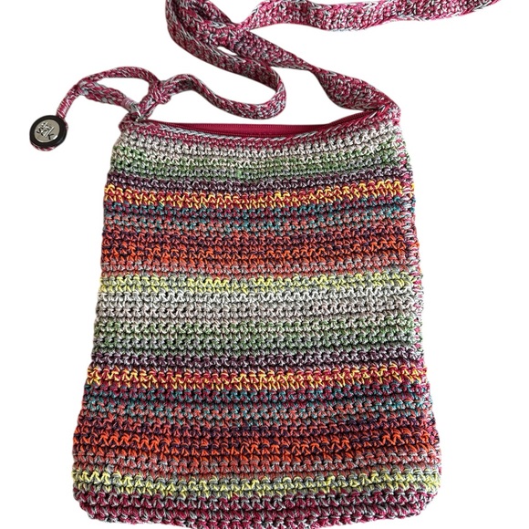 The Sak | Bags | The Sak Multicolor Knit Shoulder Bag With Peace Sign ...